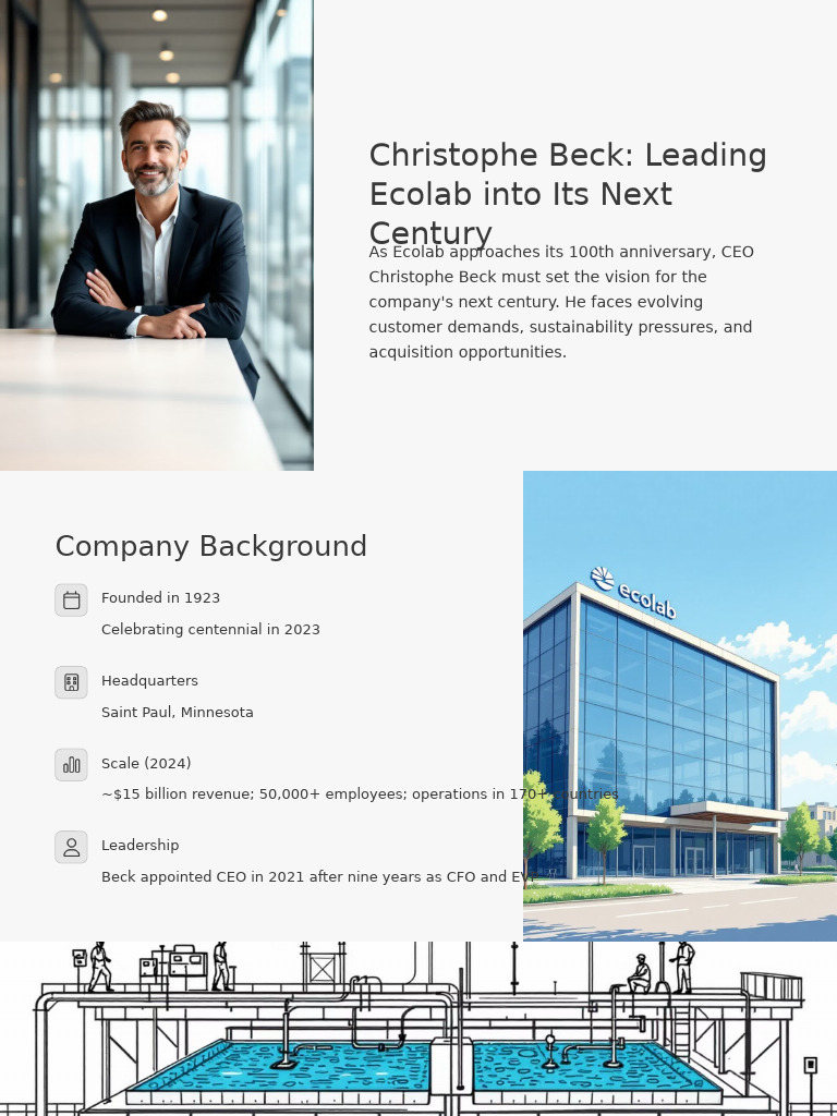 Christophe Beck Leading Ecolab Into Its Next Century | PDF ...