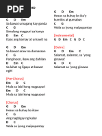 Sayo Nanggagaling Chords | PDF