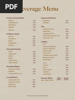 Vinta Modern Carinderia Menu & Prices | PDF | Sauce | Drink