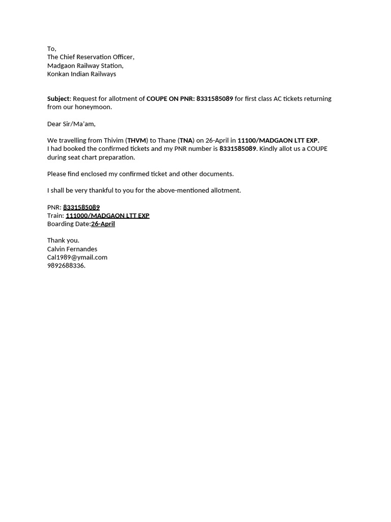 First Class Letter | PDF