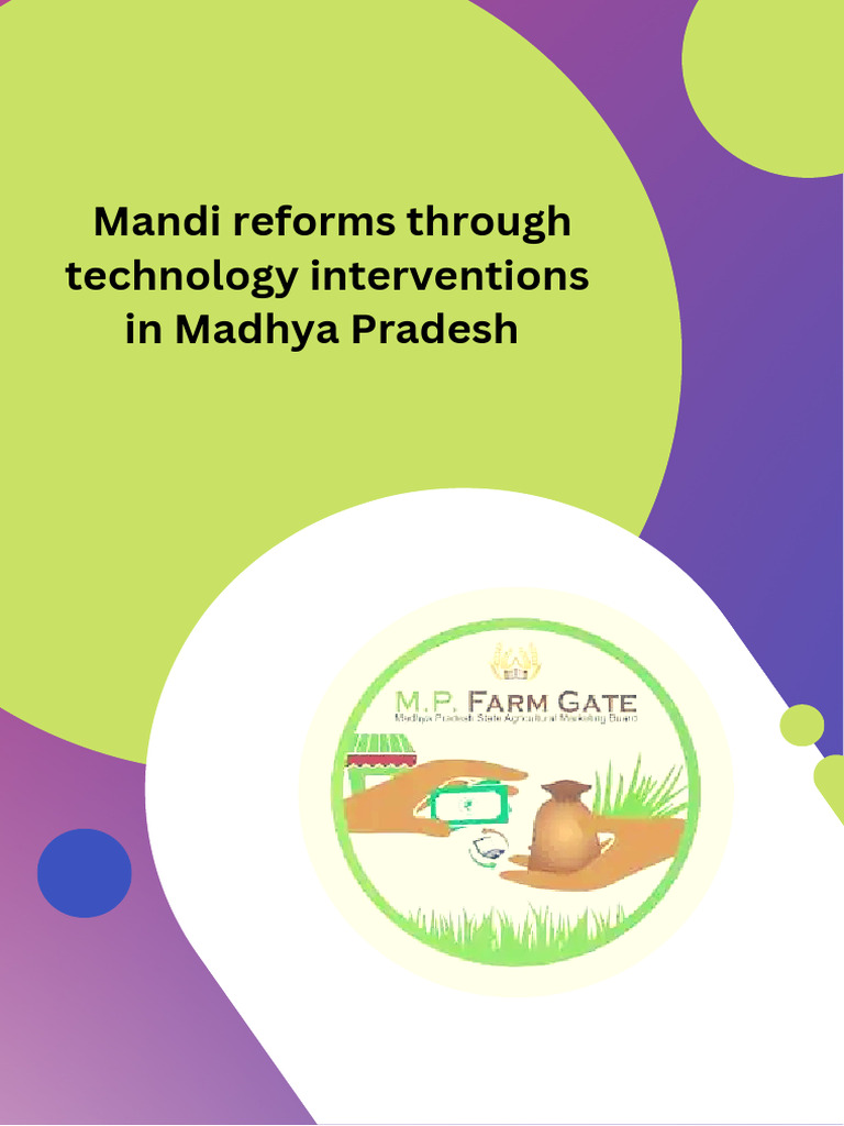 MP Best Practices On Mandi Reforms | PDF | Economies | Business