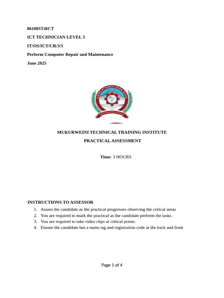 PCRM Observation Checklist | PDF | Computer Architecture | Computing