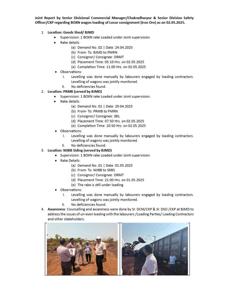 Uneven Loading Report CKP | PDF