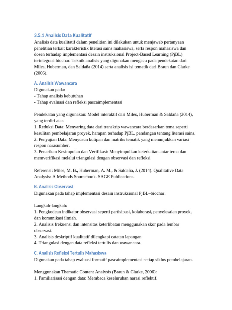 Analisis Data Kualitatif Dengan Tabel Dan Bagan Pdf