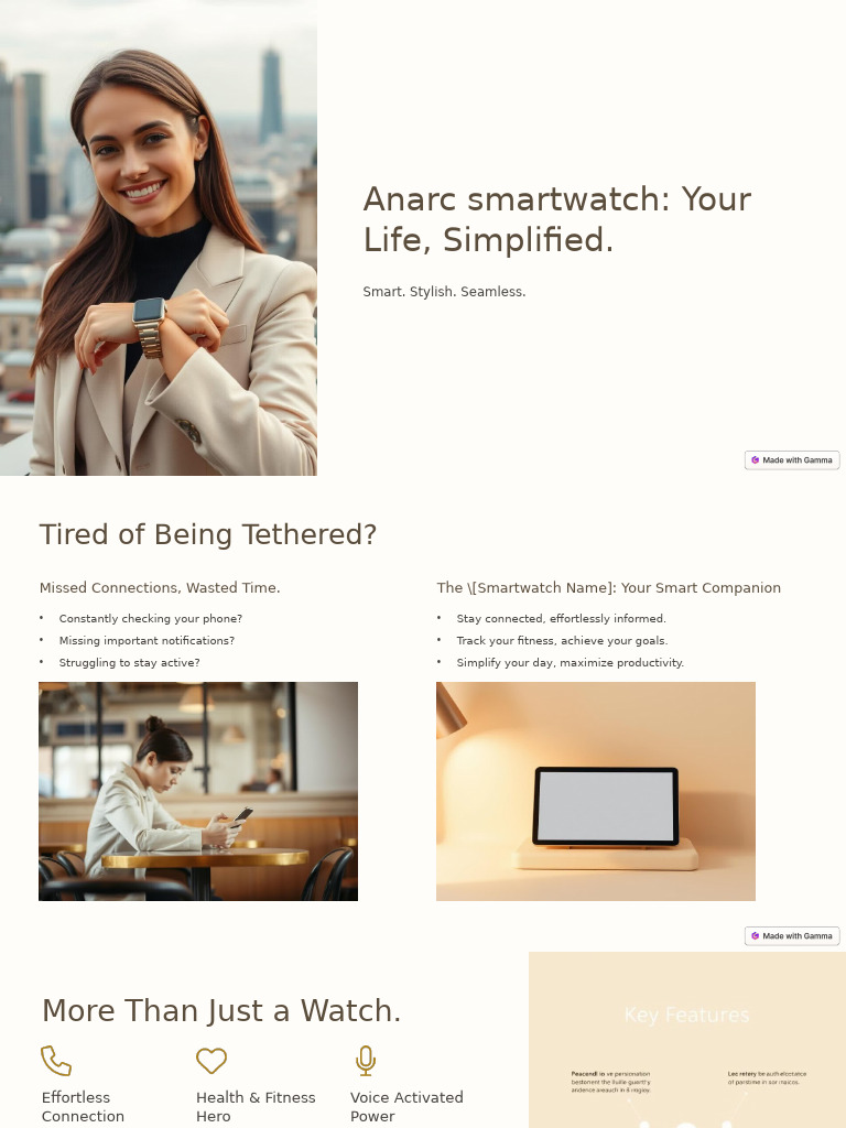 Anarc Smartwatch Your Life Simplified | PDF