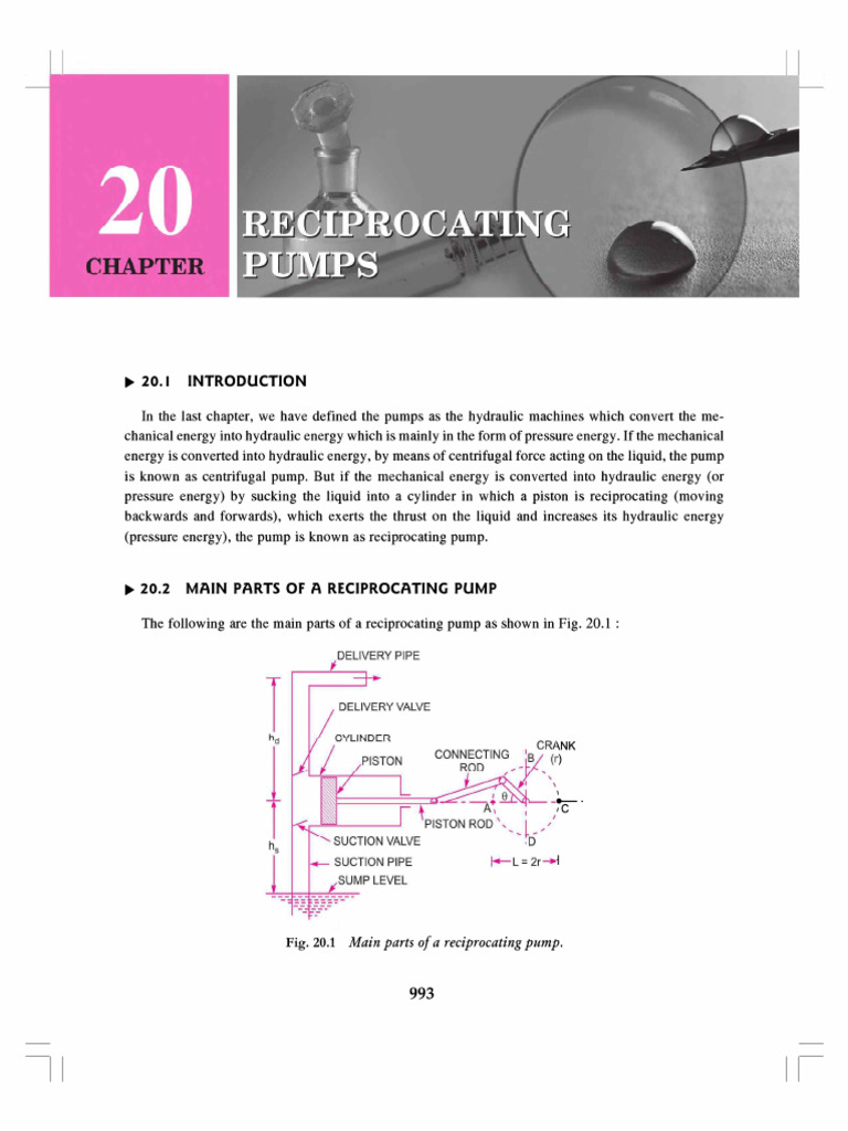 Unit-5 Reciprocating Pumps | PDF