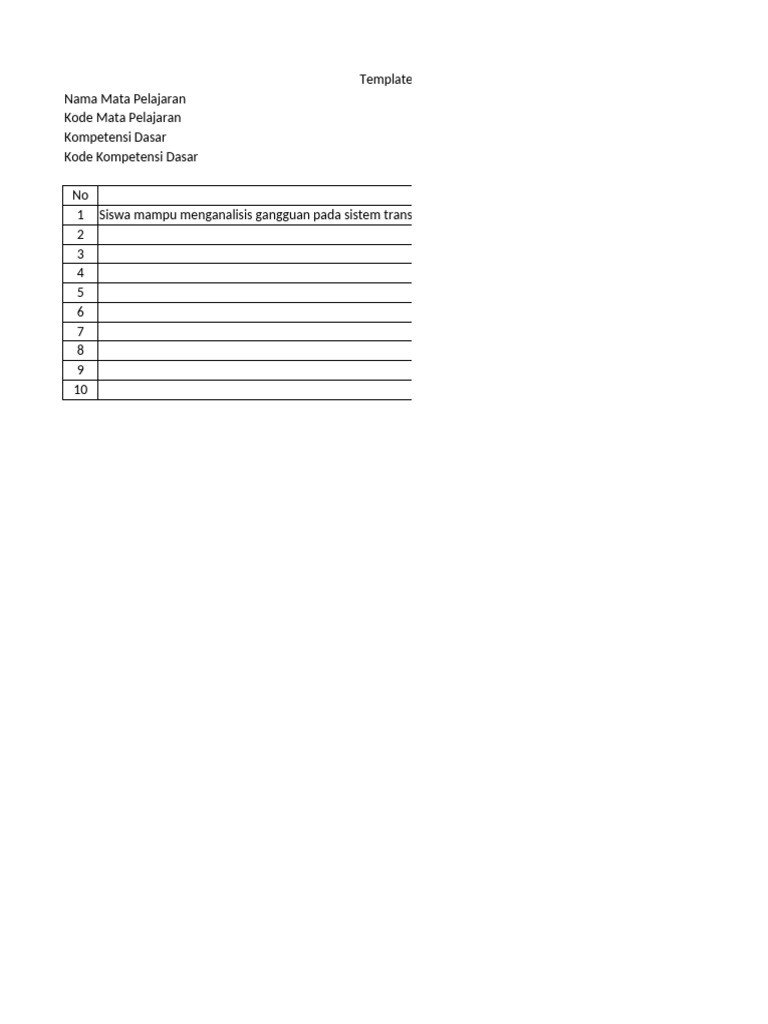 Template TP Mata Pelajaran Pemeliharaan Mesin Sepeda Motor Kelas XII ...