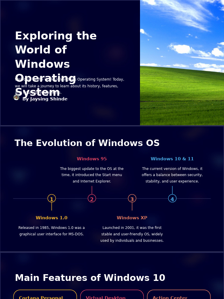 Exploring The World of Windows Operating System | PDF | Microsoft Windows | Windows 10