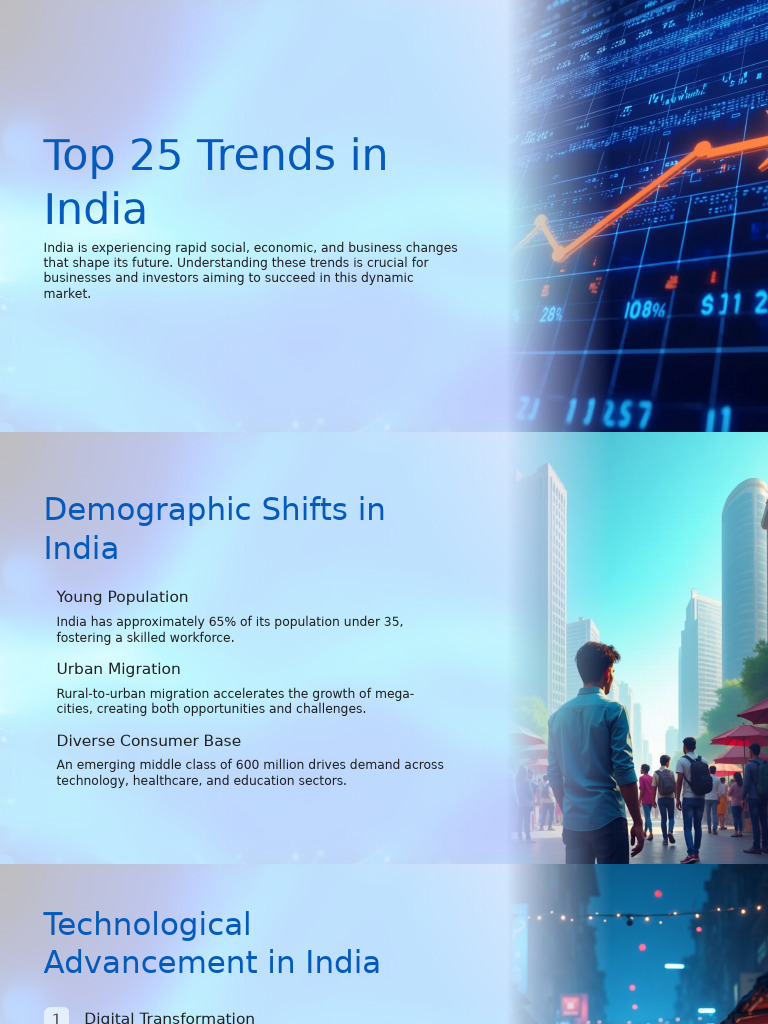 Top 25 Trends Shaping India's Future | PDF | Economic Growth ...