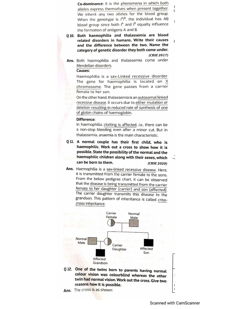 class 12 genetics_8 | PDF
