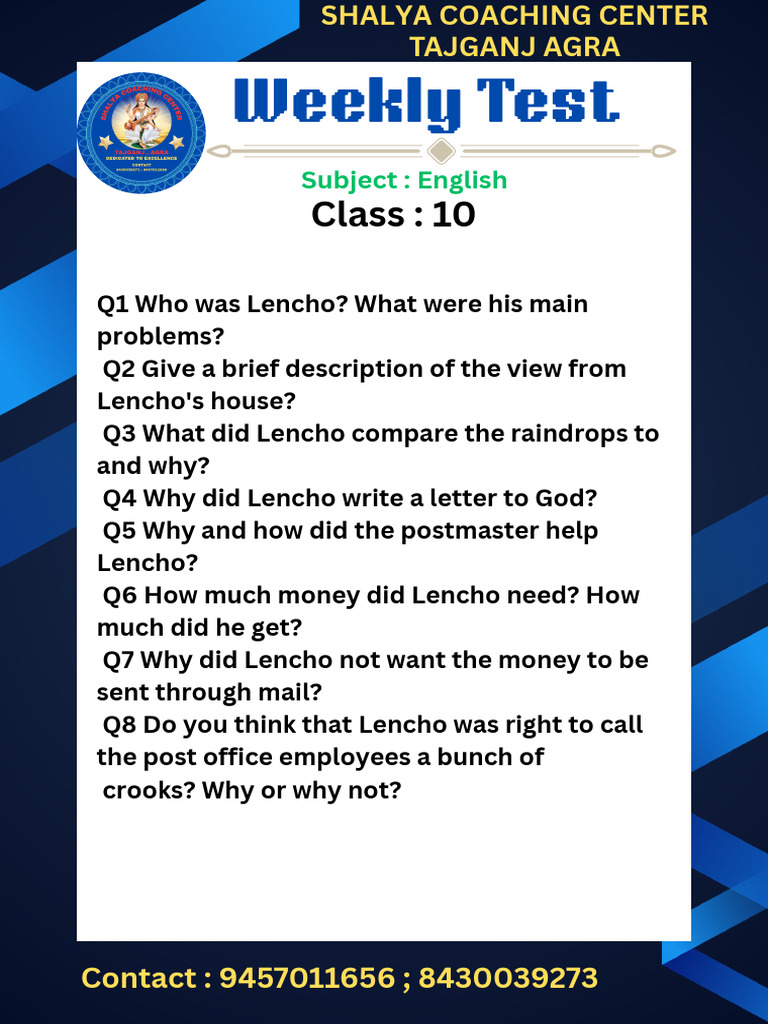 English Test | PDF