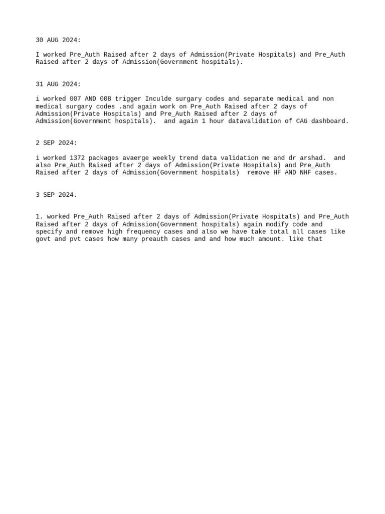 Daily Update Sheet | PDF