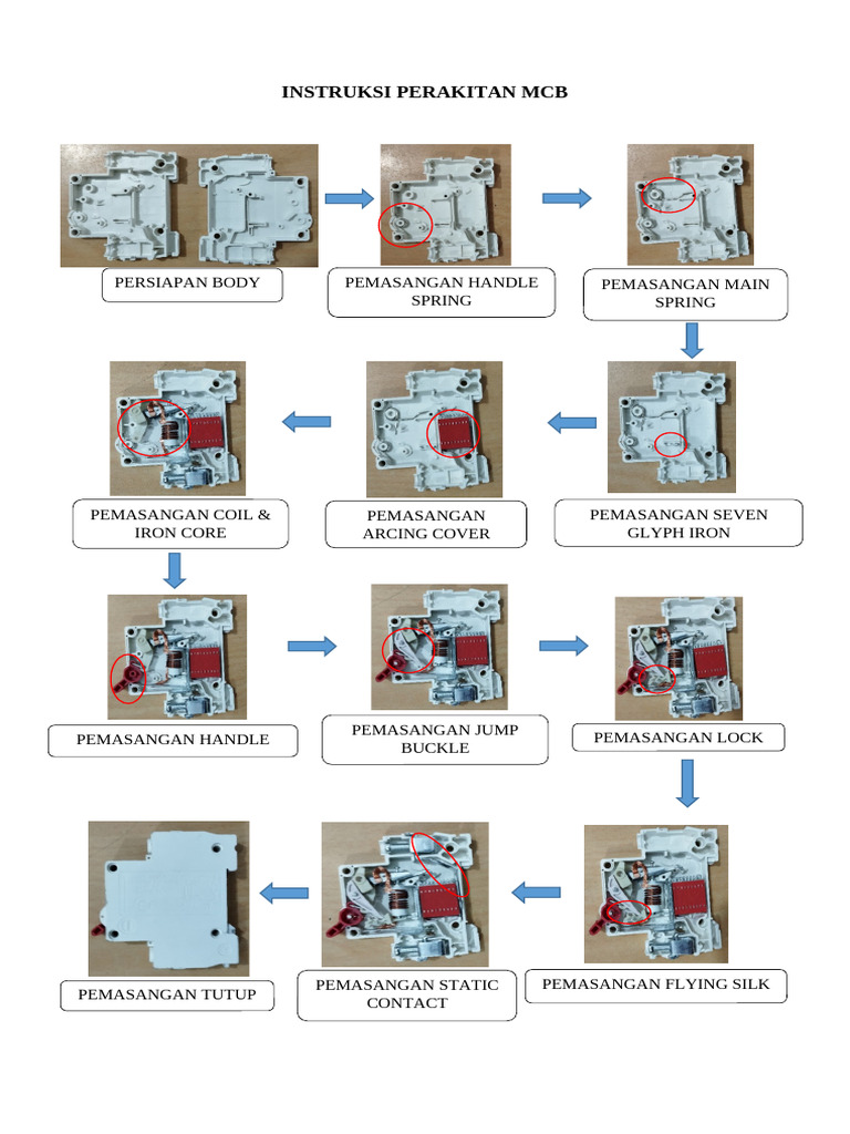 Instruksi Perakitan MCB | PDF