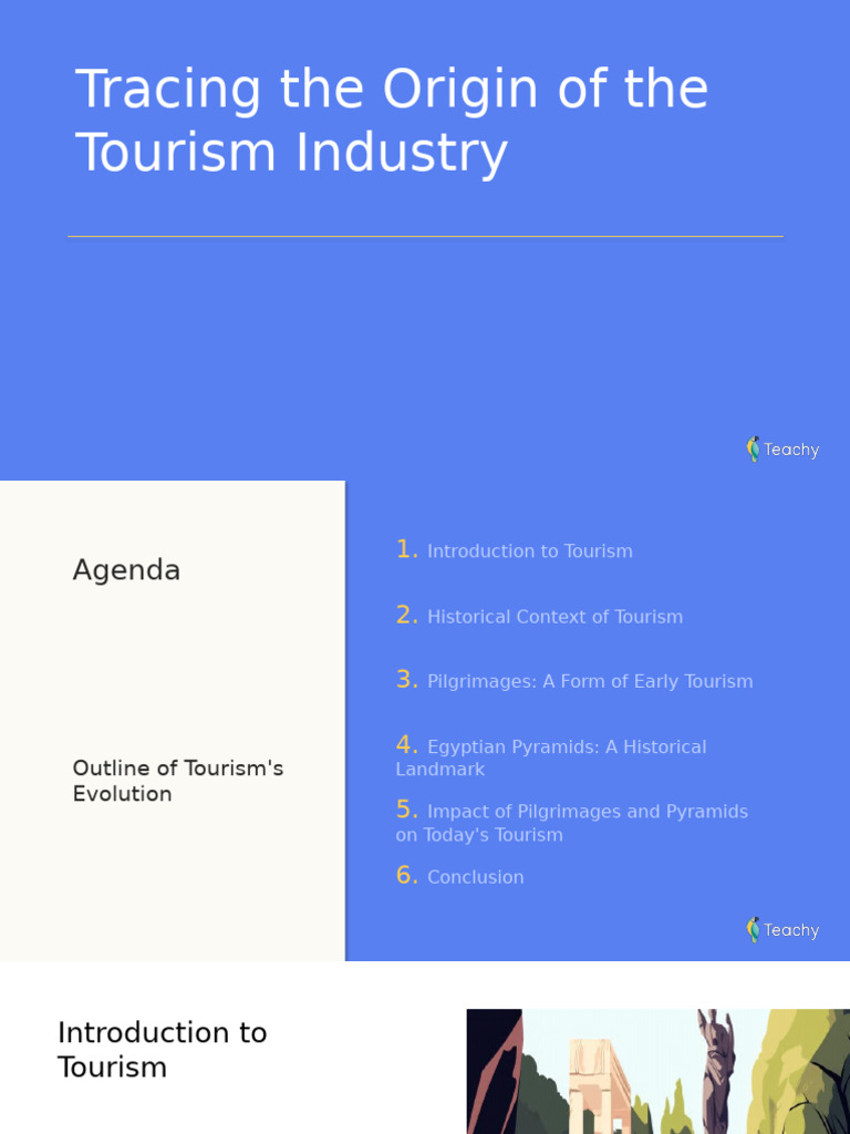 Tracing The Origin of The Tourism Industry | PDF | Pilgrimage | Tourism