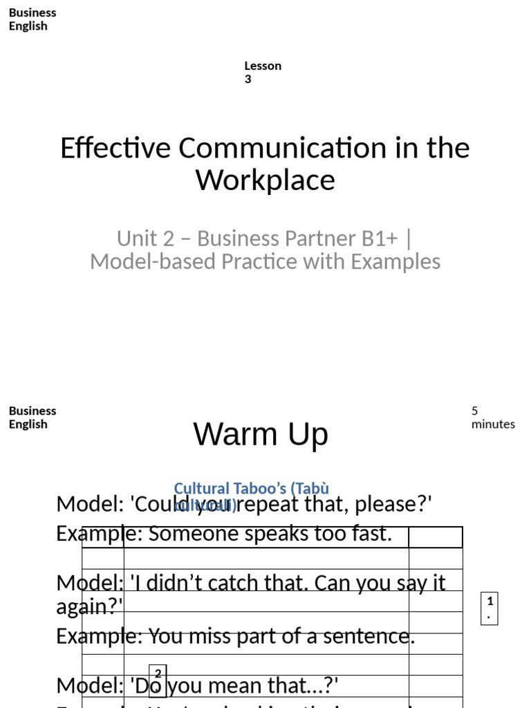 L3 - Effective Communication Model Presentation | PDF | Nonverbal ...