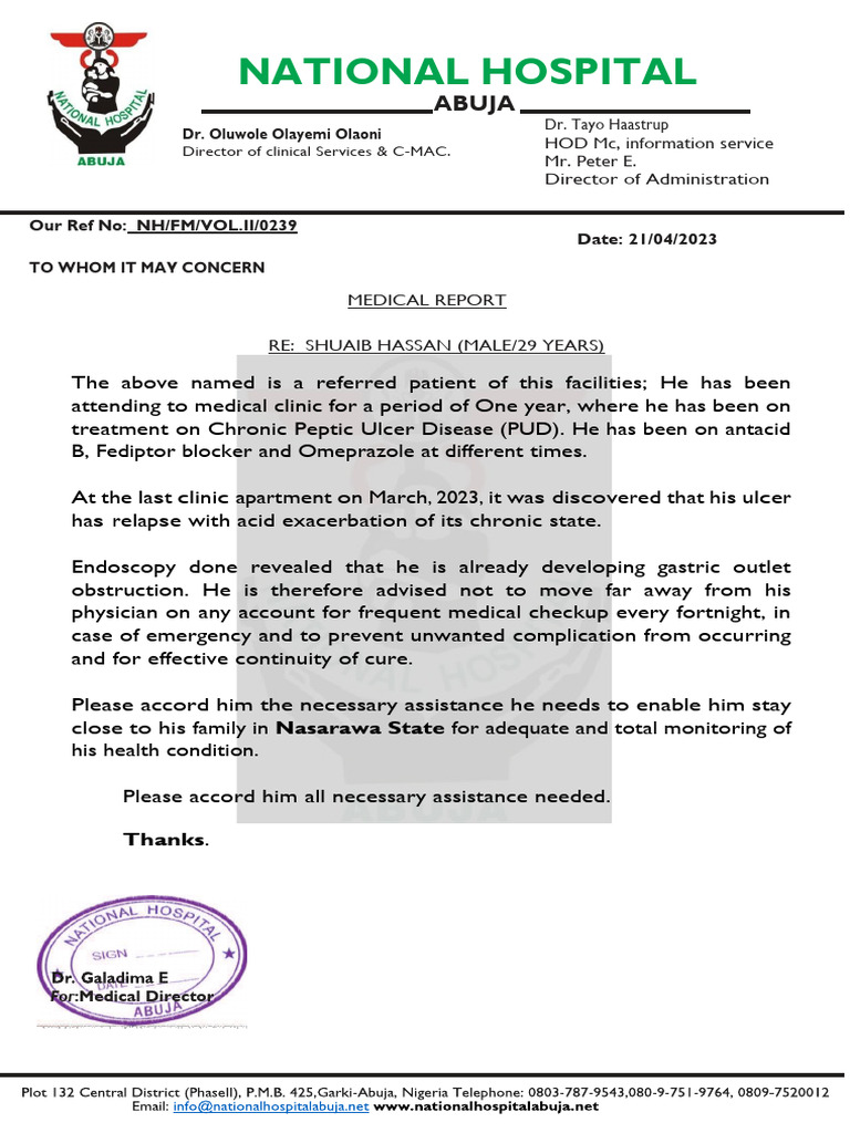 National Hospital: Abuja | PDF