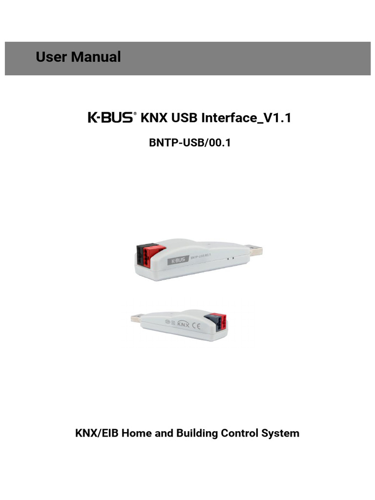 Gvs KNX Tp-Usb Interface Um v1.1 20241121 en | PDF | Usb | Computer ...