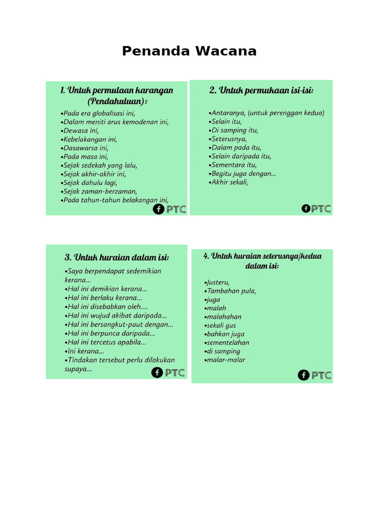 Penanda Wacana | PDF