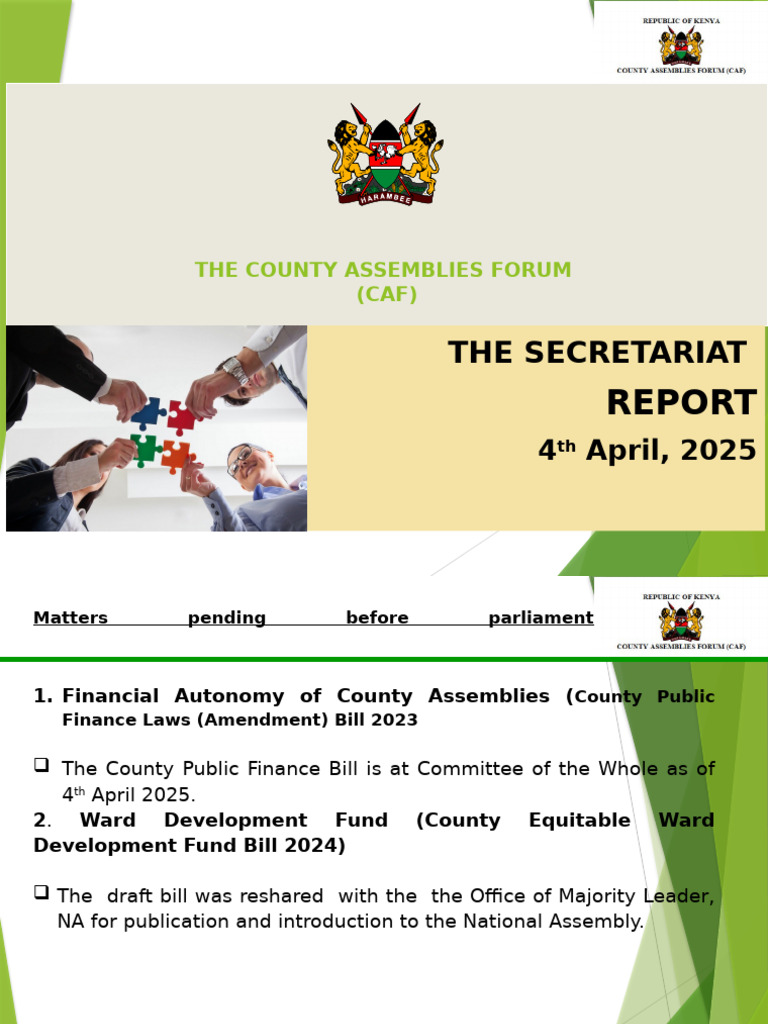 Secretariat Report PRESENTATION 05032025 | PDF | Committee | Bill (Law)