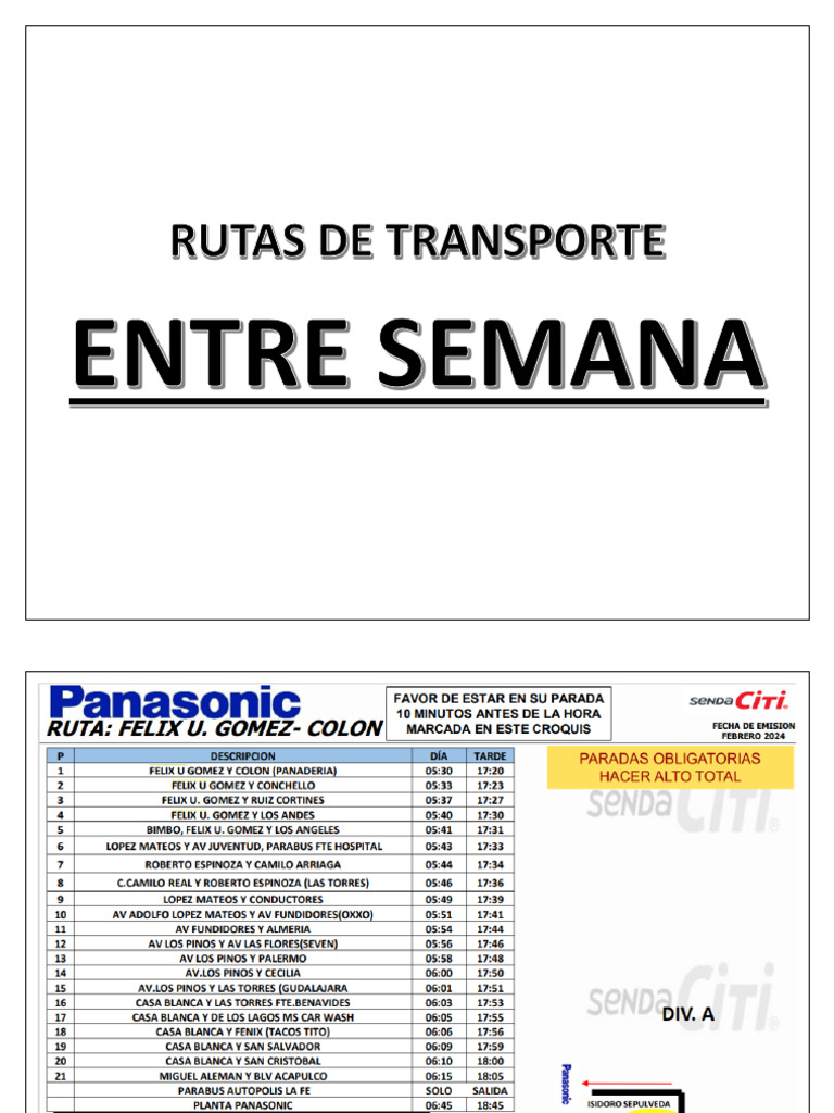 RUTAS 2024 | PDF