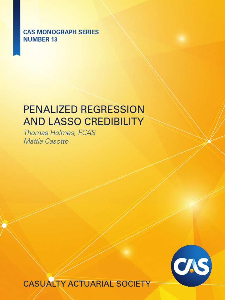 Penalized Regression Lasso Regression | PDF | P Value | Dependent And ...