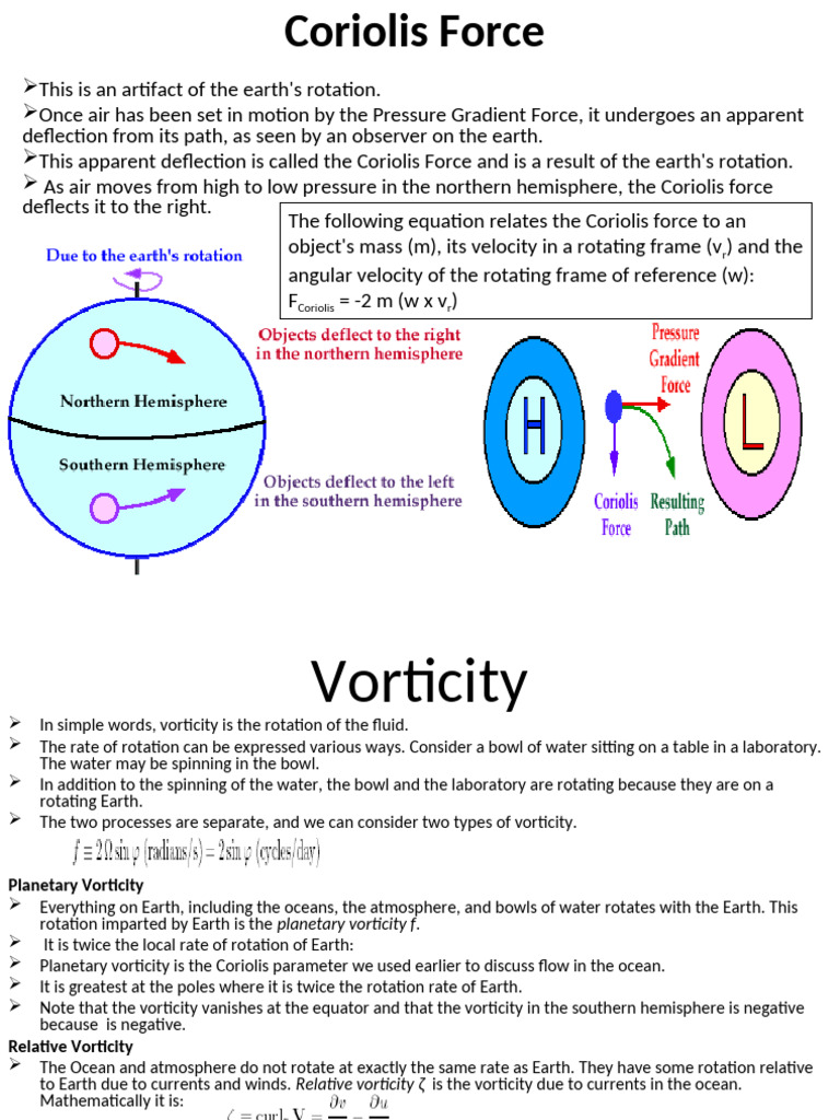 Met - Coriolis Force and Its Effects | PDF | Rotation | Mechanical ...