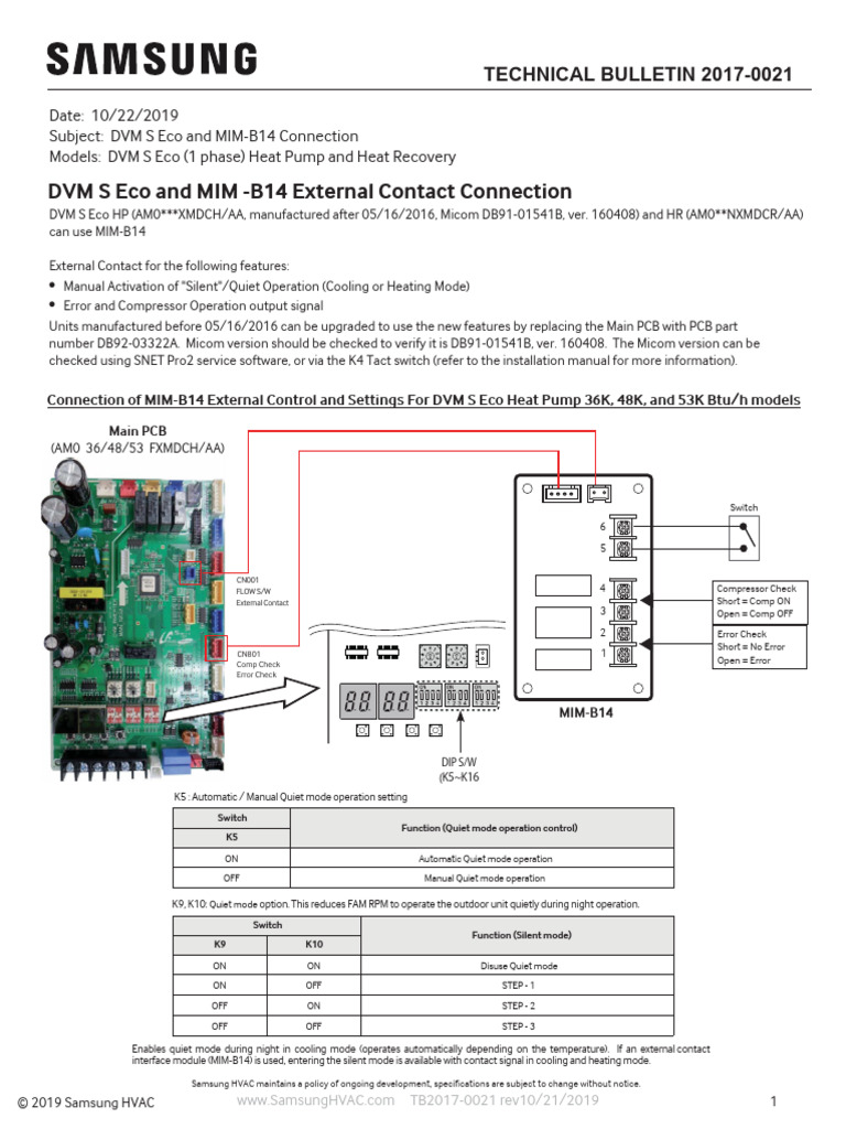 TB2017 0021+DVM+S+Eco+and+MIM B14+Connection Rev10212019 | PDF