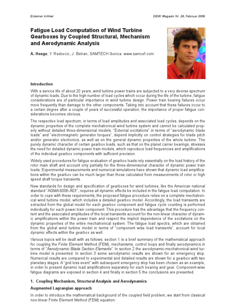 Fatigue Calculation | PDF | Transmission (Mechanics) | Gear
