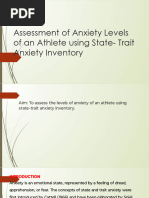 The Sport Competition Anxiety Test | PDF | Anxiety | Self Report Study