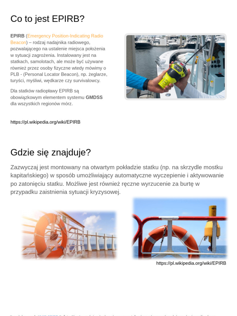 EPIRB Amelia Gieroba | PDF