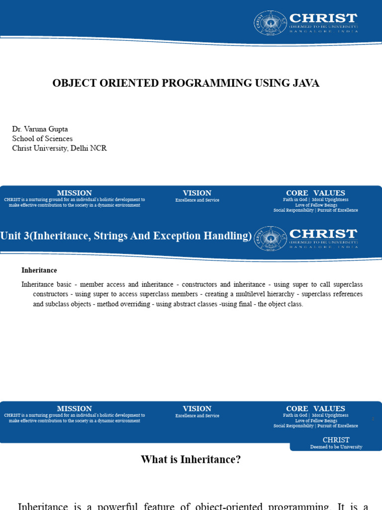 JAVA Unit 3 2023 Complete - Student | PDF | Inheritance (Object Oriented Programming) | Class ...