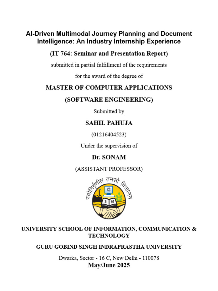 Sahil Pahuja End Term Seminar Report 1 | PDF | Databases | Artificial ...