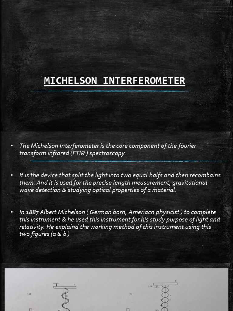 Michelson Interferometer | PDF | Interferometry | Electrodynamics