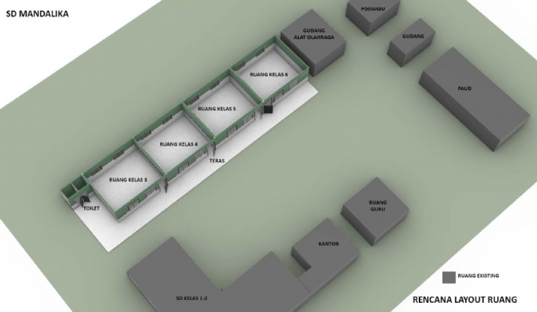 LAYOUT RUANG Sekolahan SD | PDF