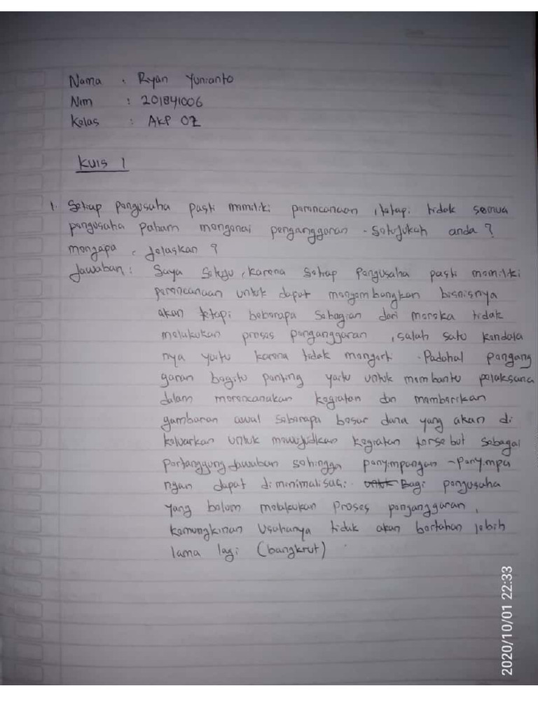 Kuis1 Ryan Yunianto AKP02 | PDF