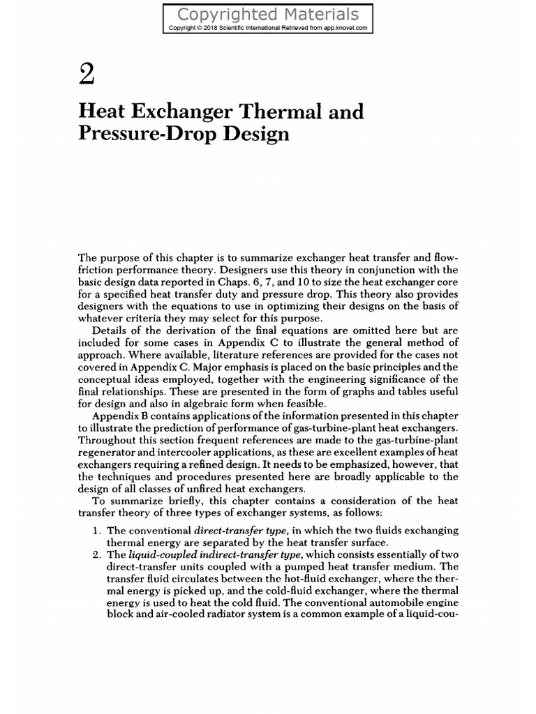 Kays and London - Chapter-2 and Appendix-C | PDF