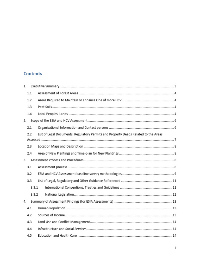 3) SEIA HCV Summary Report - Mouila Lot 3 | PDF | Forests | Earth Sciences