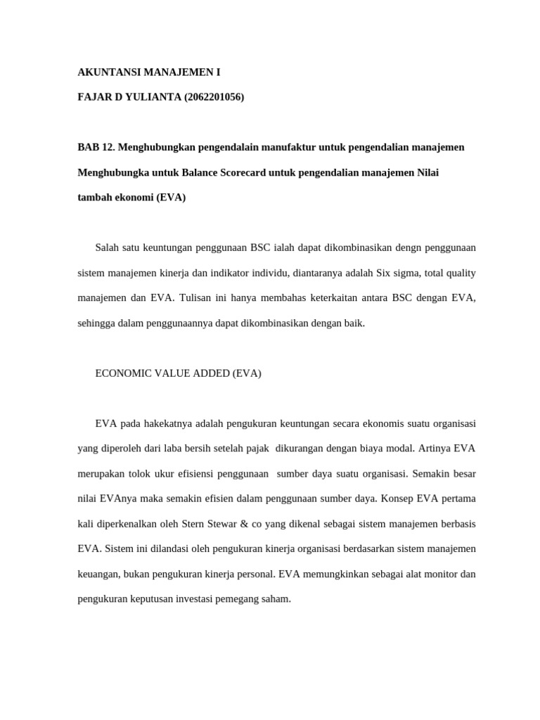 Mapping Akmen Bab 12, 13, 14 Fajar D Yulianta | PDF