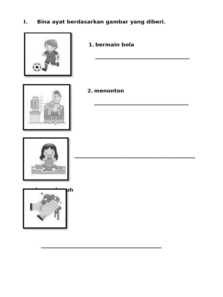 Bahasa Melayu Tahun 2 Latihan | PDF