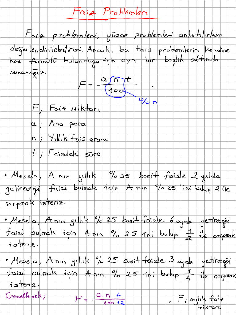 14 Faiz Problemleri | PDF