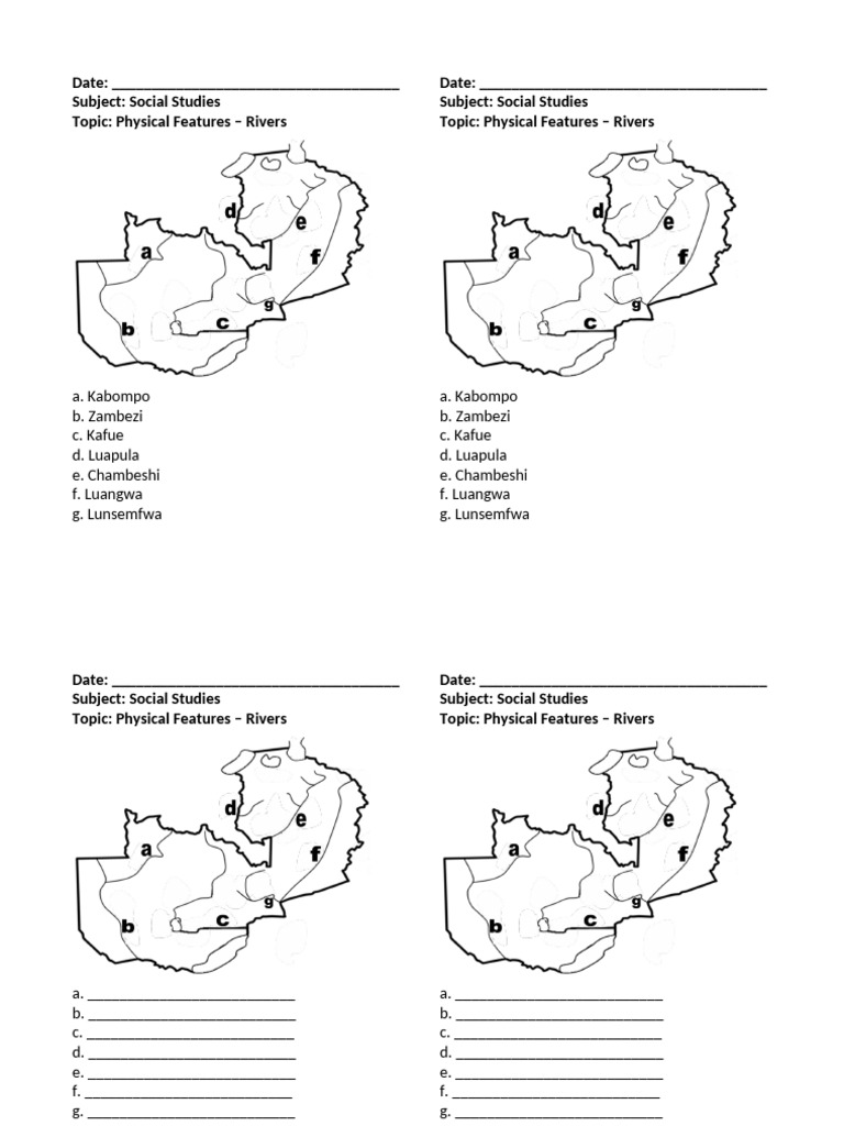 Key Rivers in Social Studies Curriculum | PDF