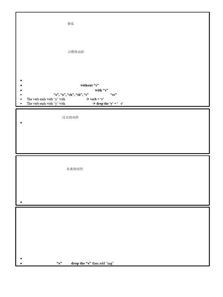 Tenses Note and Mixed Tenses Exercise 1 | PDF | Linguistics | Grammar