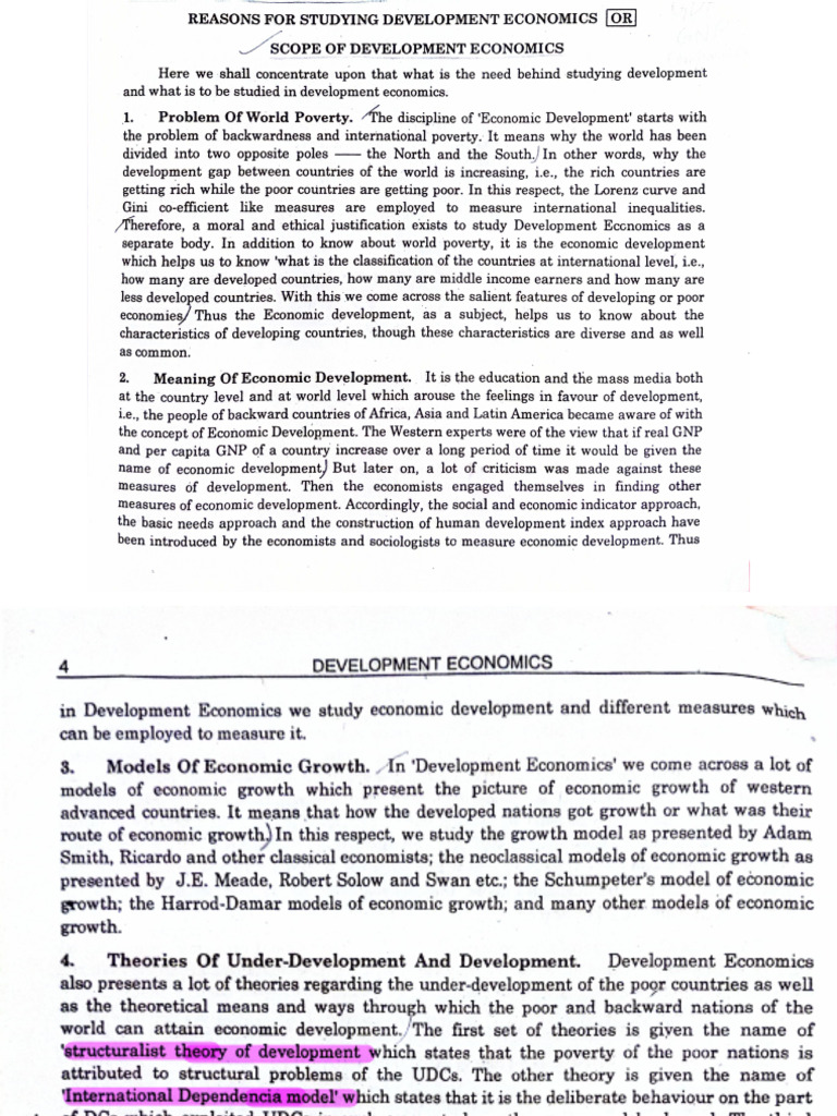 0a.scope of Development Economics | PDF