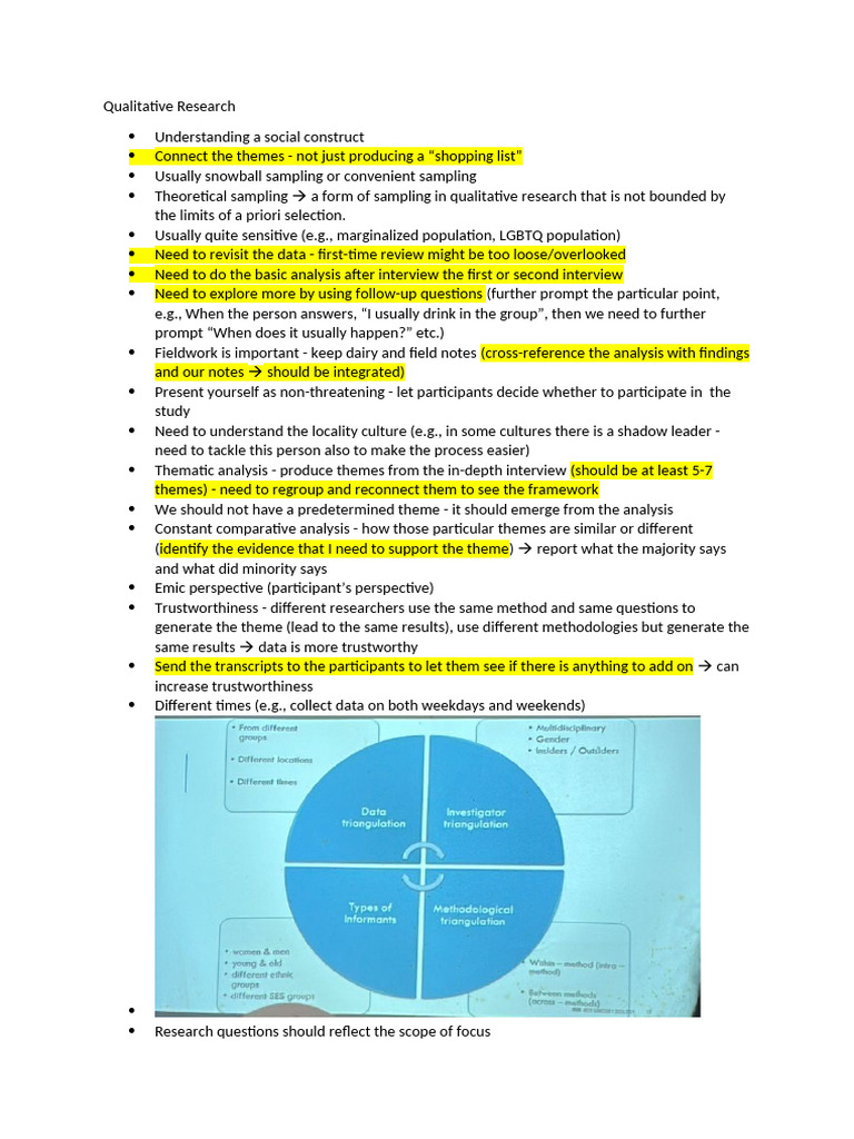 Key Concepts in Qualitative Research | PDF | Qualitative Research ...