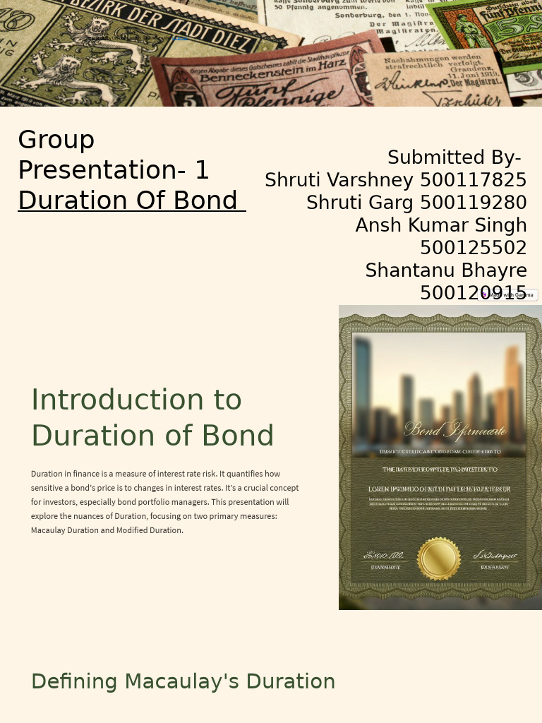 Group 6 Mba Finance b2 | PDF | Bonds (Finance) | Fixed Income