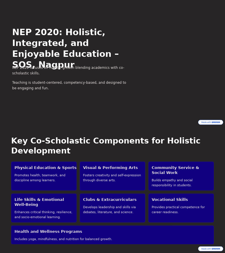 NEP 2020 Holistic Integrated and Enjoyable Education | PDF