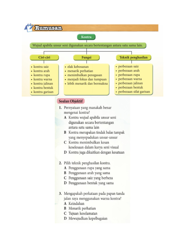 Rumusan Dan Latihan PSV T1 Tajuk 9 | PDF
