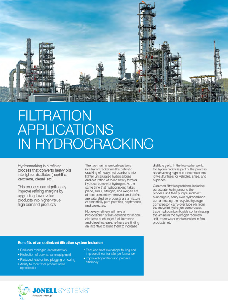 Hydrocracking Data Sheet | PDF | Cracking (Chemistry) | Oil Refinery