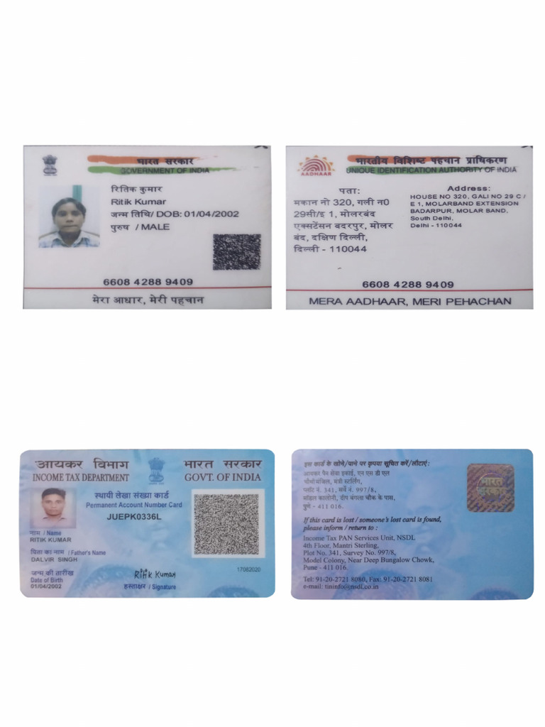 Pan and Aadhaar Card | PDF