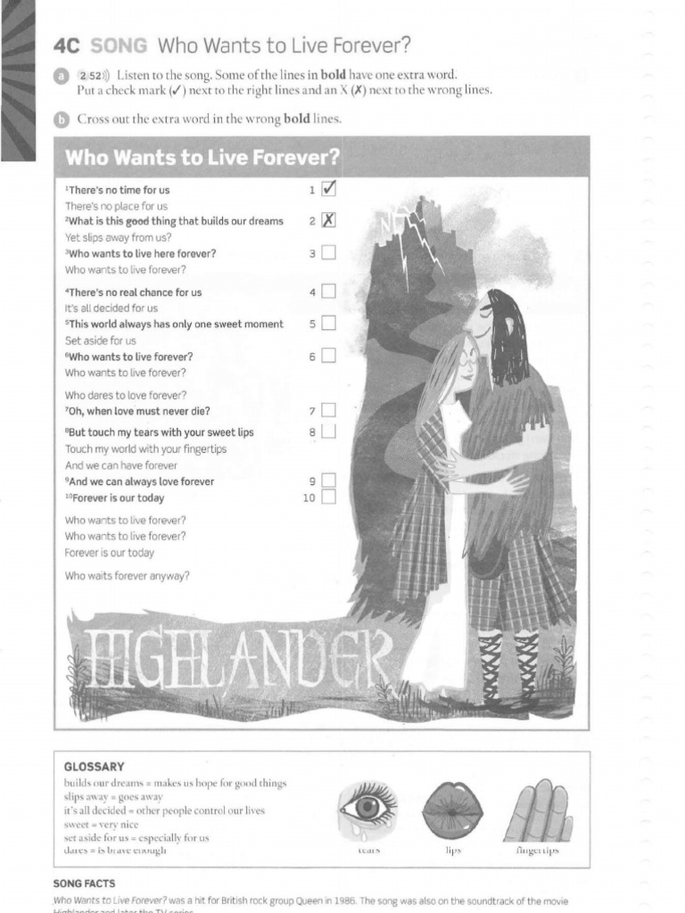 4C-Who Wants To Live Forever | PDF